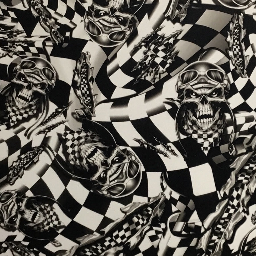 RACING SKULLS HYDROGRAPHIC FILM – Dip Pros