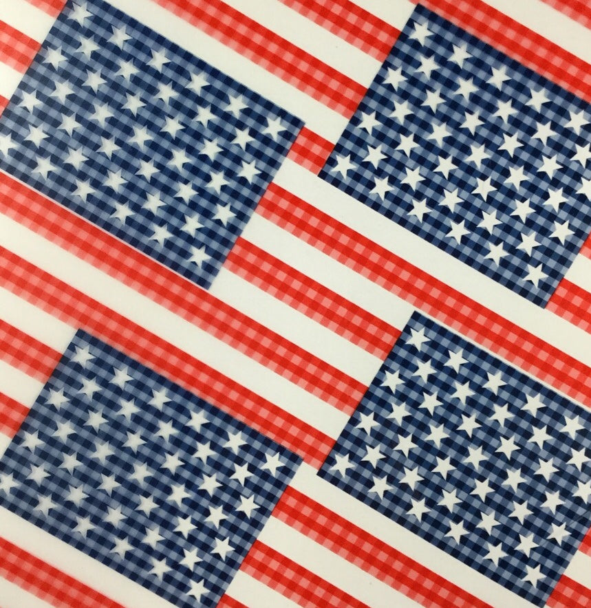 LARGE SEMI TRANSPARENT AMERICAN FLAG HYDROGRAPHIC FILM – Dip Pros